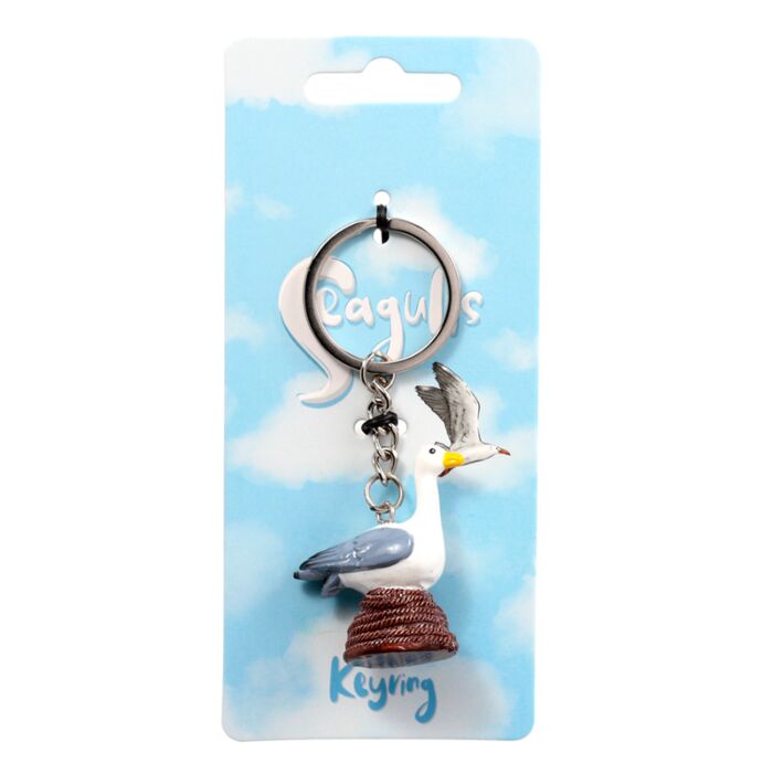 Seagull Buoy Seagull on Rope Keyring