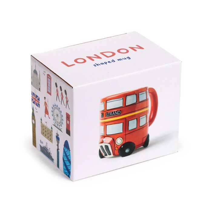 London Icons Red Routemaster Bus Ceramic Shaped Mug
