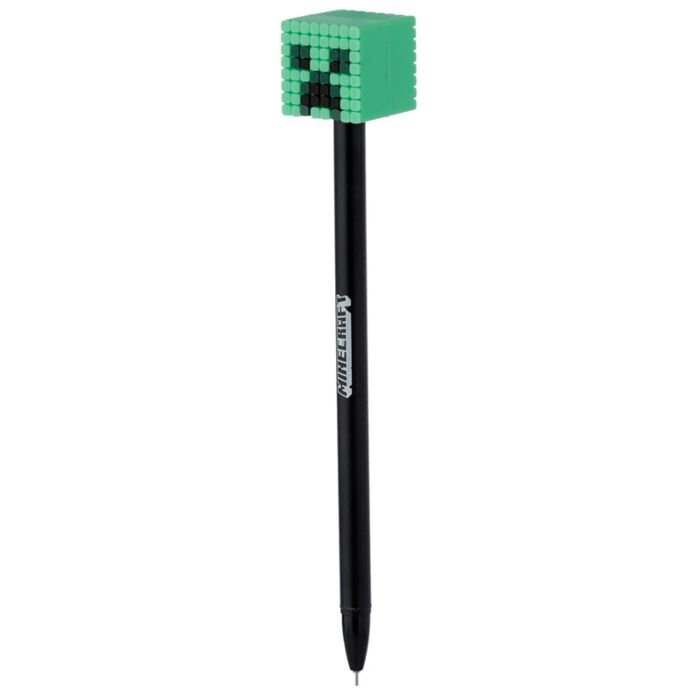 Minecraft Fine Tip Pen with Silicone Topper (Alex/Steve/Creeper/Enderman)