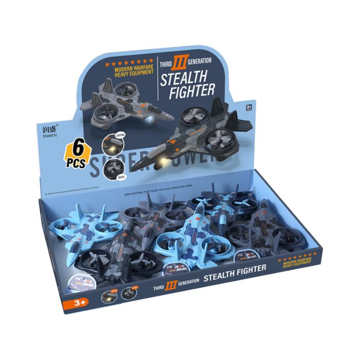 Stealth Fighter Friction Push/Pull Action Toy