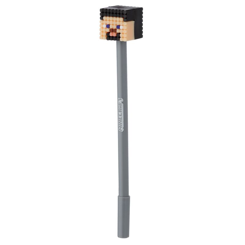Minecraft Fine Tip Pen with Silicone Topper (Alex/Steve/Creeper/Enderman)