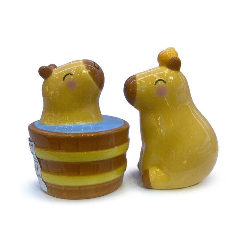 Capybara Ceramic Salt & Pepper Set