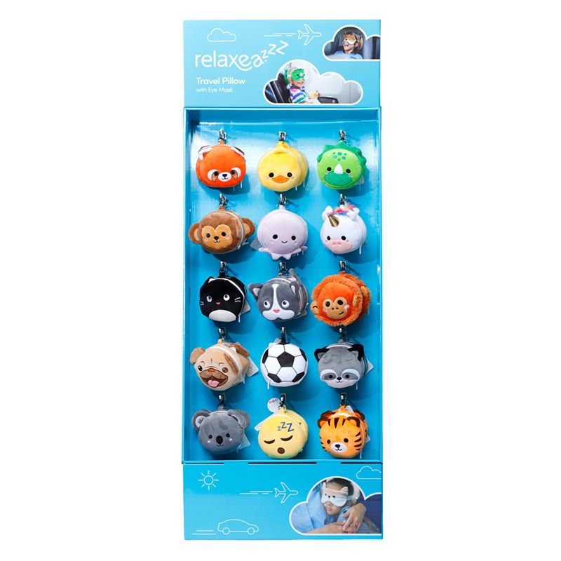 15 Hook FSDU Display Unit for Relaxeazzz Travel Pillows & Eye Masks