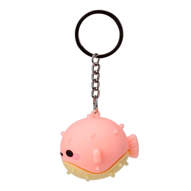 Puff the Puffer Fish Adoramals 3D PVC Keyring