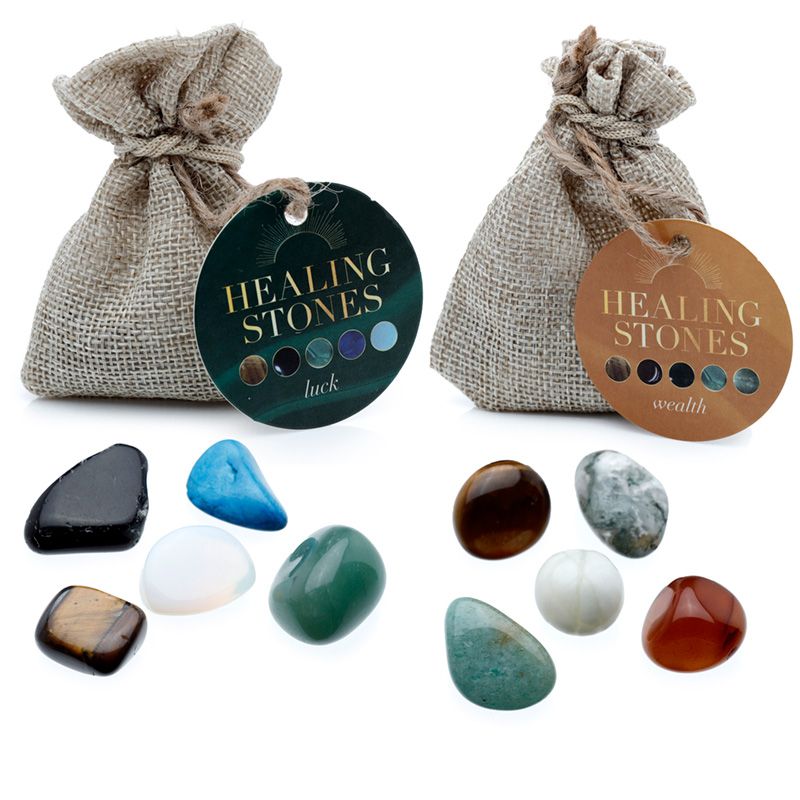 Set of 5 Luck & Wealth Stones