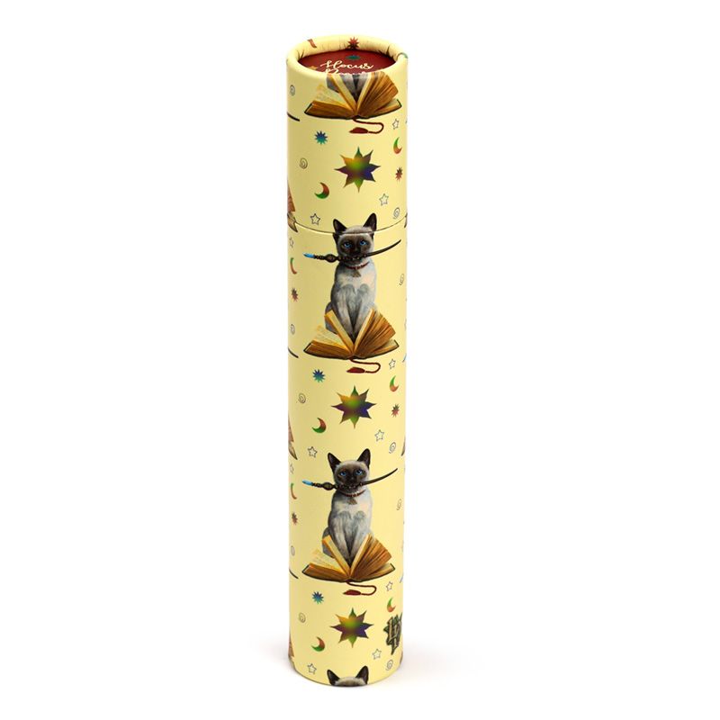 Lisa Parker Hocus Pocus Cat Large Pencil Pot with 12 Colouring Pencils