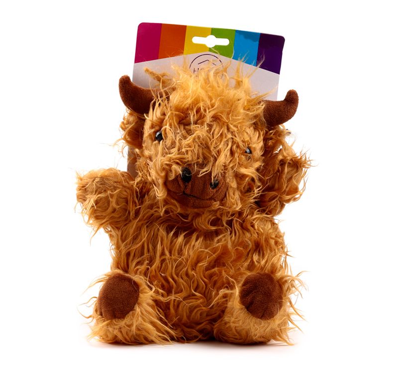 Highland Coo Cow Microwavable Plush Lavender Heat Pack
