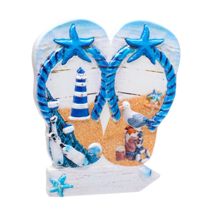 3D Printed Souvenir Seaside Magnet Flip Flop Beach Sign