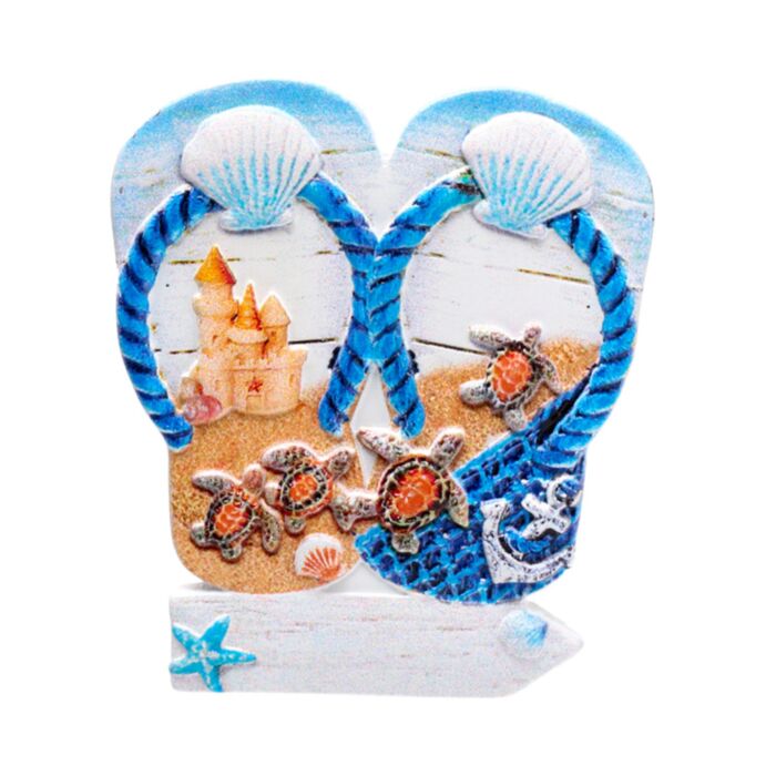3D Printed Souvenir Seaside Magnet Flip Flop Beach Sign