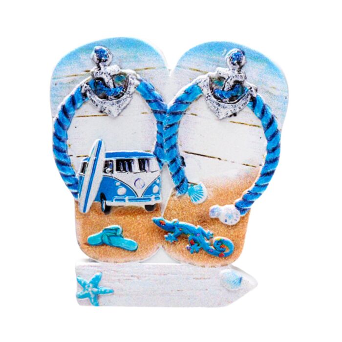 3D Printed Souvenir Seaside Magnet Flip Flop Beach Sign