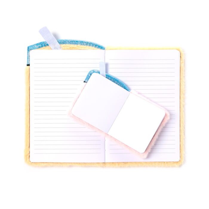 Foodiemals Bubble Tea Plush Notebook with Pouch & Mini Notebook