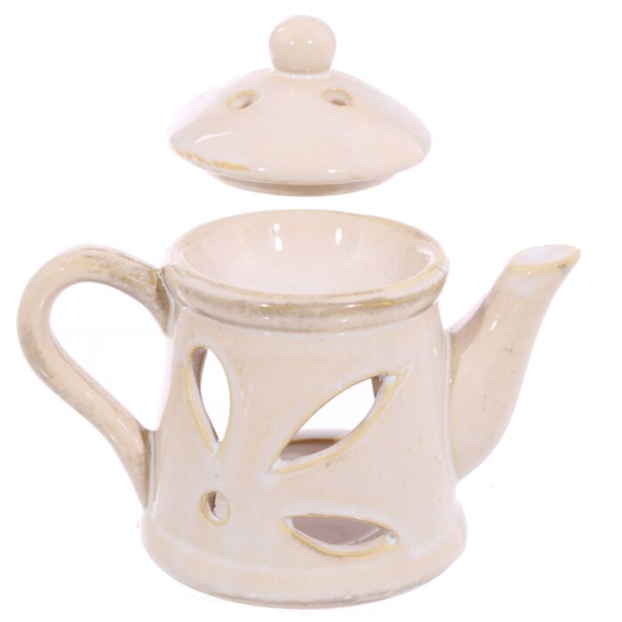 Eden Ceramic Teapot Oil Burner with Lid