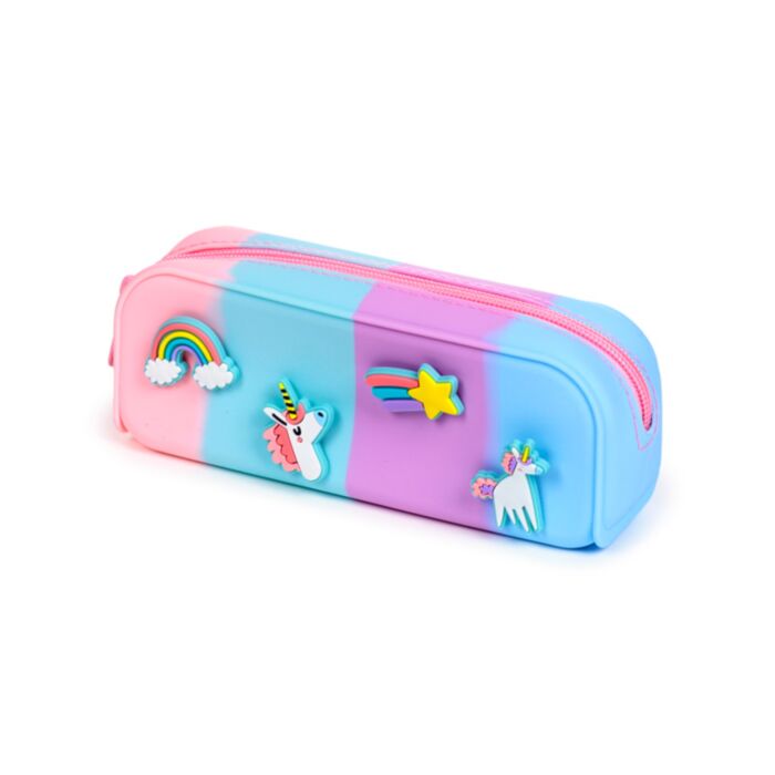 Unicorn Magic Charms Silicone Pencil Case