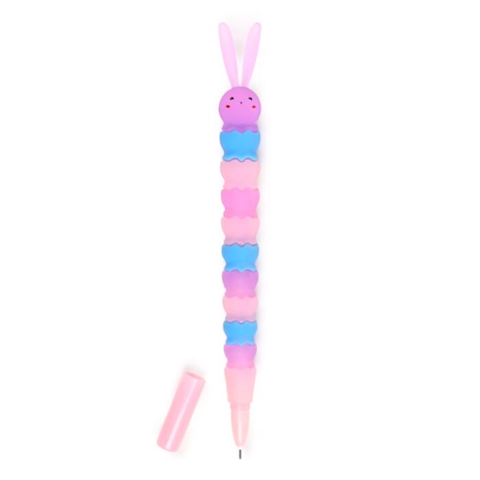 Springtime Bunny Rabbit Shaped Fine Tip Pen Set of 3
