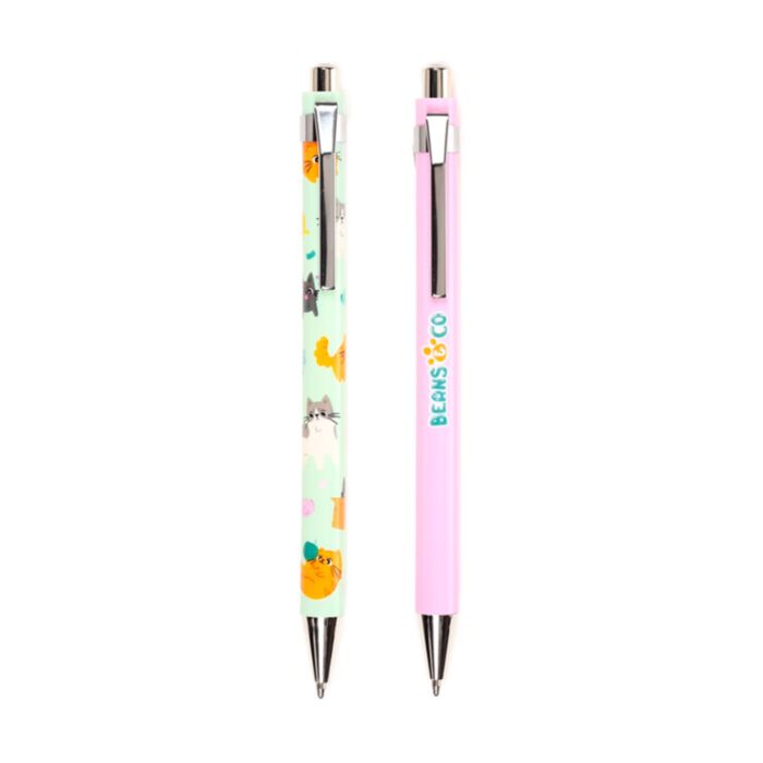 Beans & Co Cats Twin Pen Set