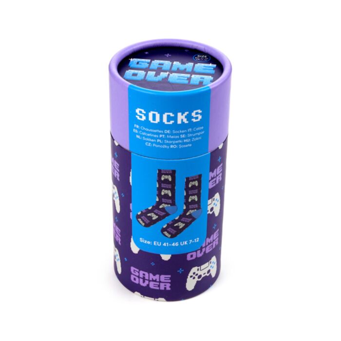 Game Over Socks in a Tube